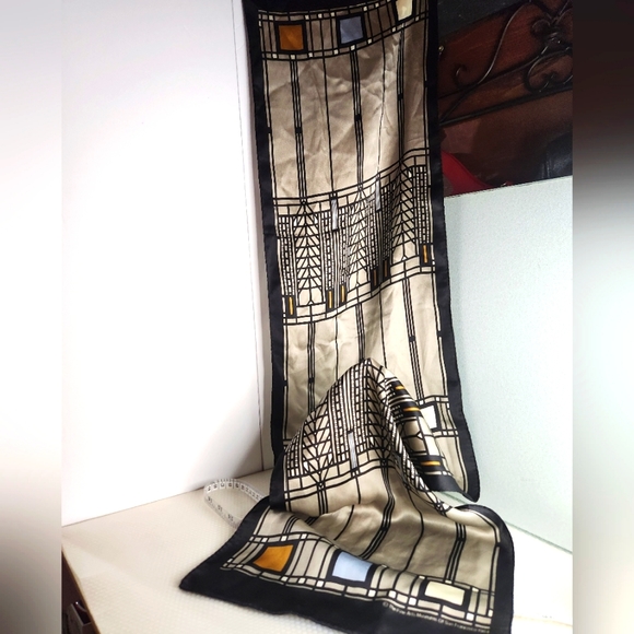 Frank Lloyd Wright | Accessories | 984 Frank Lloyd Wright Silk Scarf ...